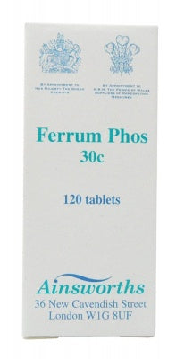 Ainsworths Ferrum Phos 30c 120 Tablets – MicroBio Health™