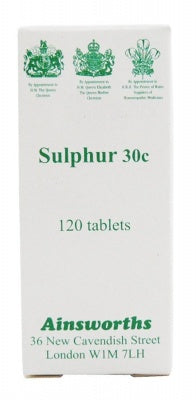 Ainsworths Sulphur 30C 120 Tablets – MicroBio Health™