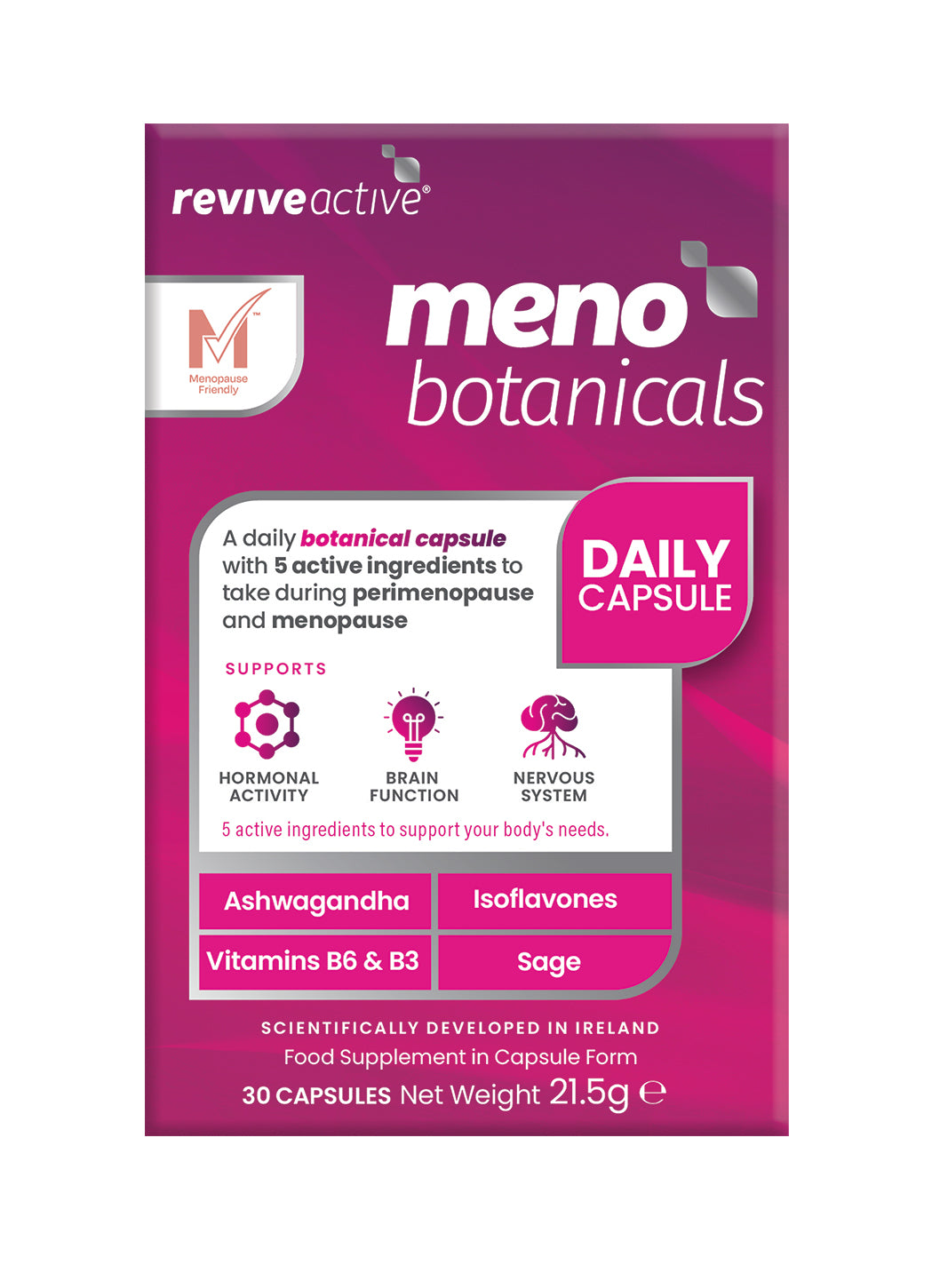 Revive Active Meno Botanicals 30 Capsules – MicroBio Health™