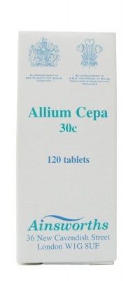 Ainsworths Allium Cepa 30c 120 Tablets – MicroBio Health™