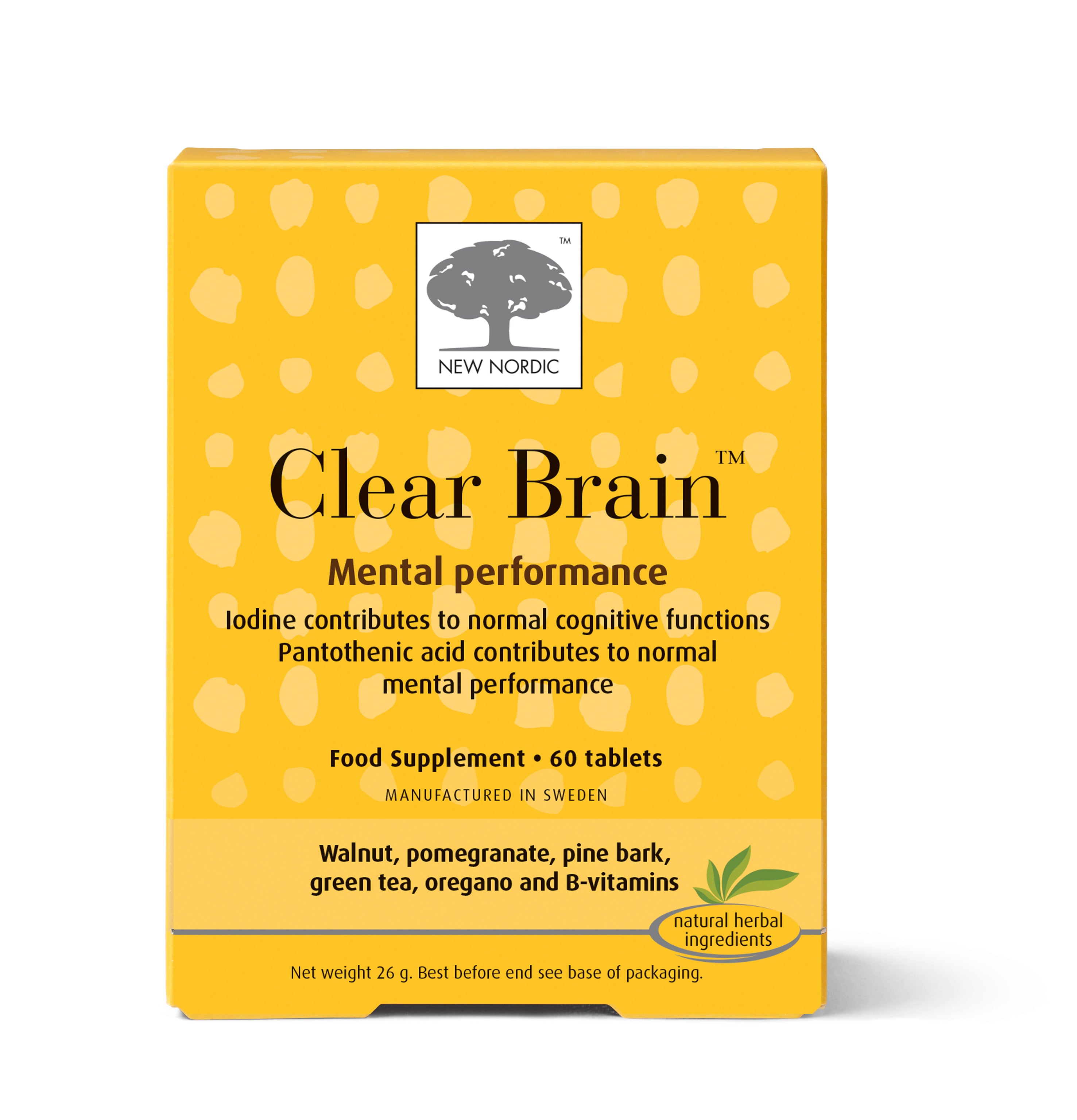 New Nordic Clear Brain 60 Tablets – MicroBio Health™
