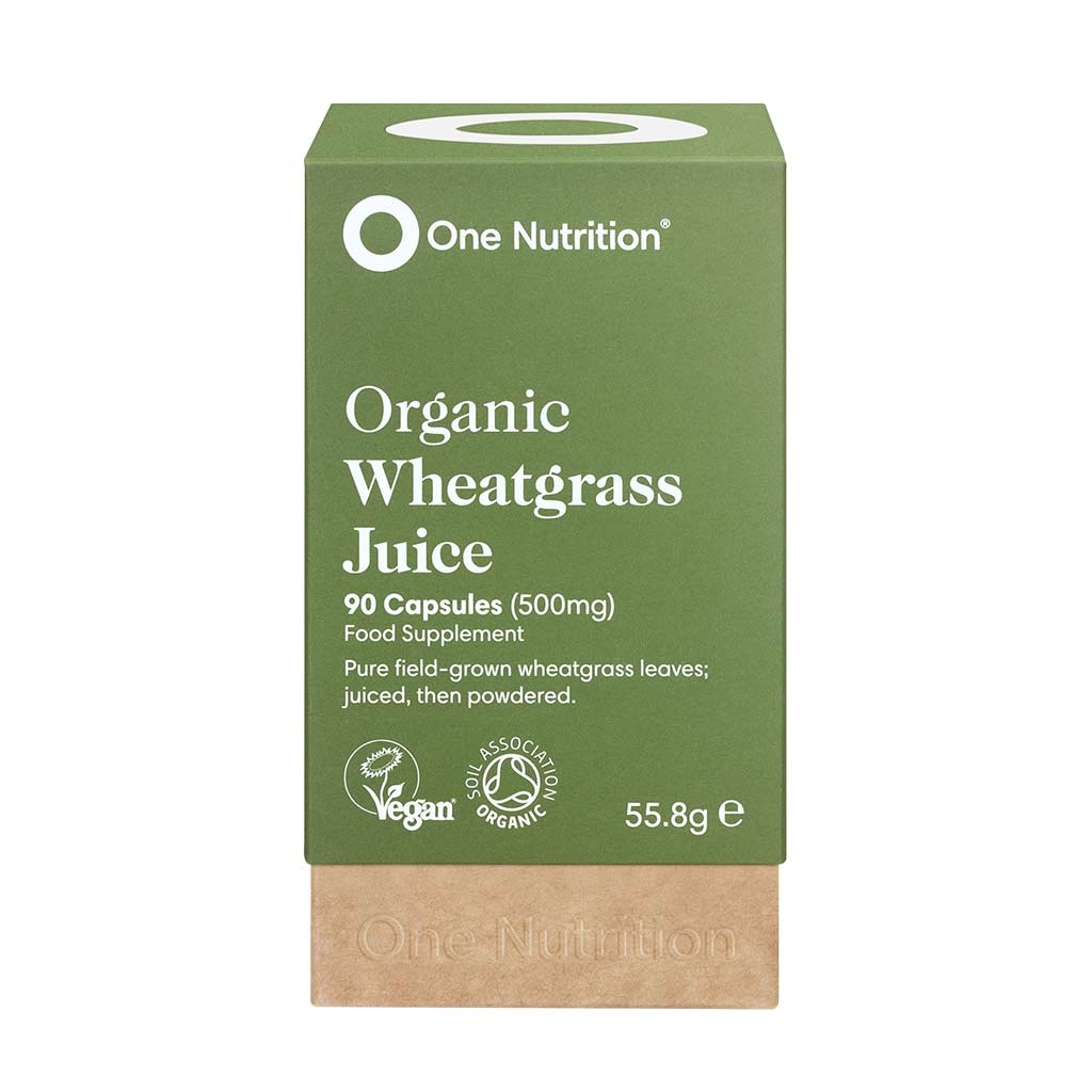 One Nutrition Organic Wheat Grass Juice 90 Capsules 55.8g – MicroBio ...