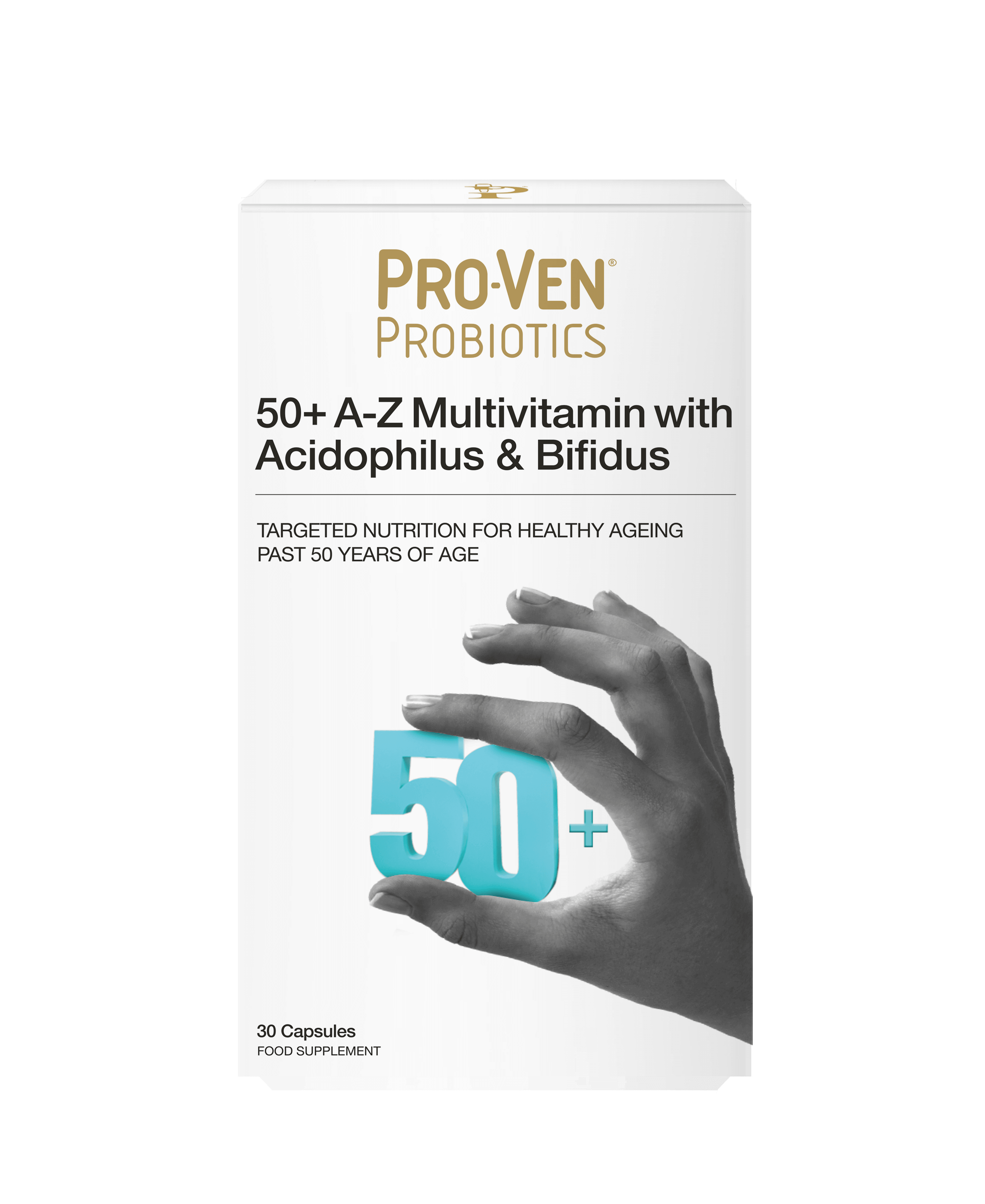 Pro-Ven 50+ A-Z Multivitamin with Acidophilus & Bifidus 30 Capsules ...